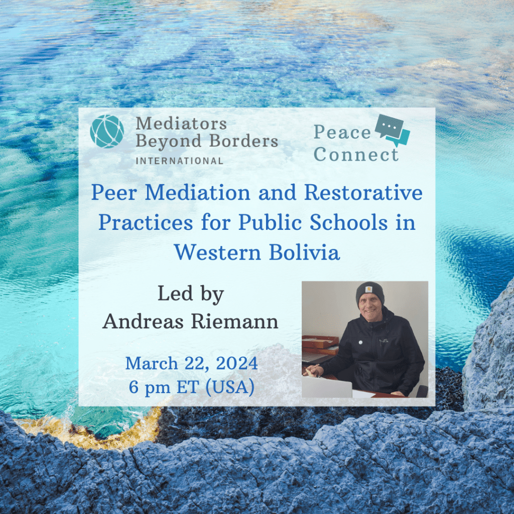 Peer Mediation and Restorative Practices for Public Schools in Western ...